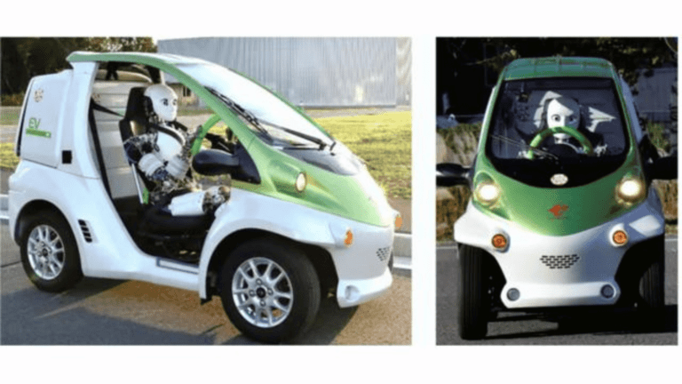 Humanoid Robot Driver Musashi Takes on Tokyo Roads - Tomorrow's World ...
