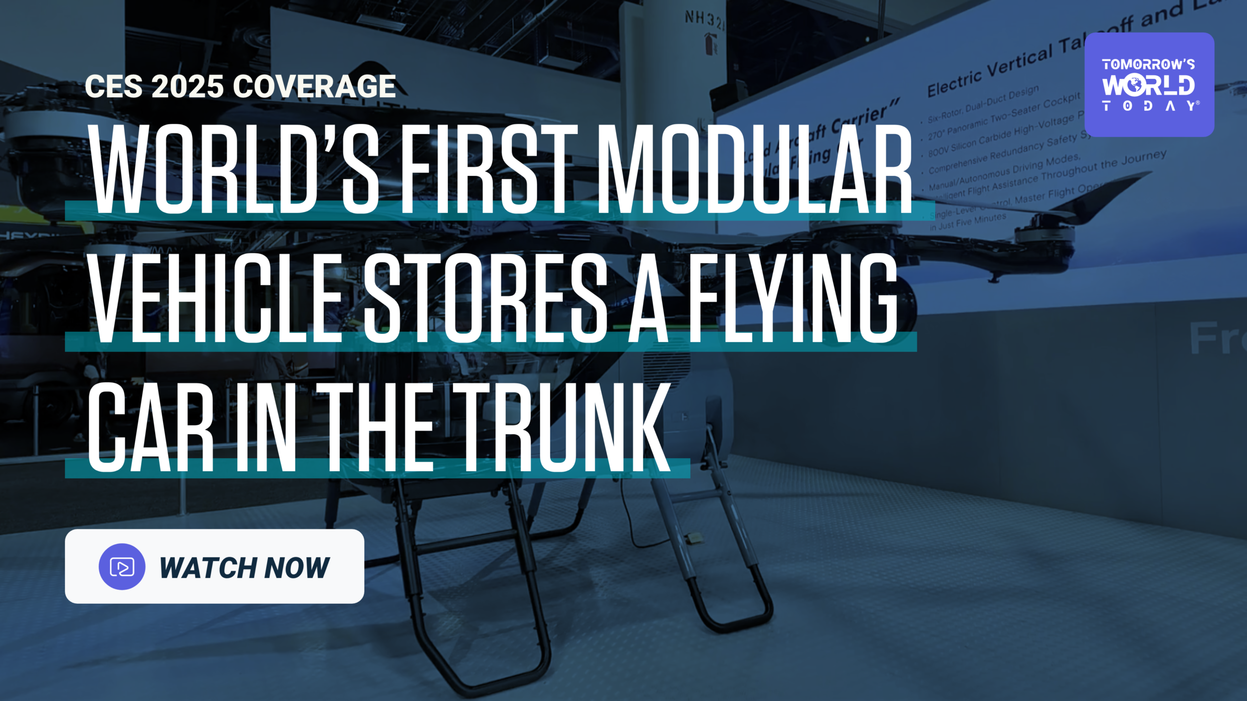 World's First Modular Vehicle at CES 2025 Stores a Flying Car in the ...